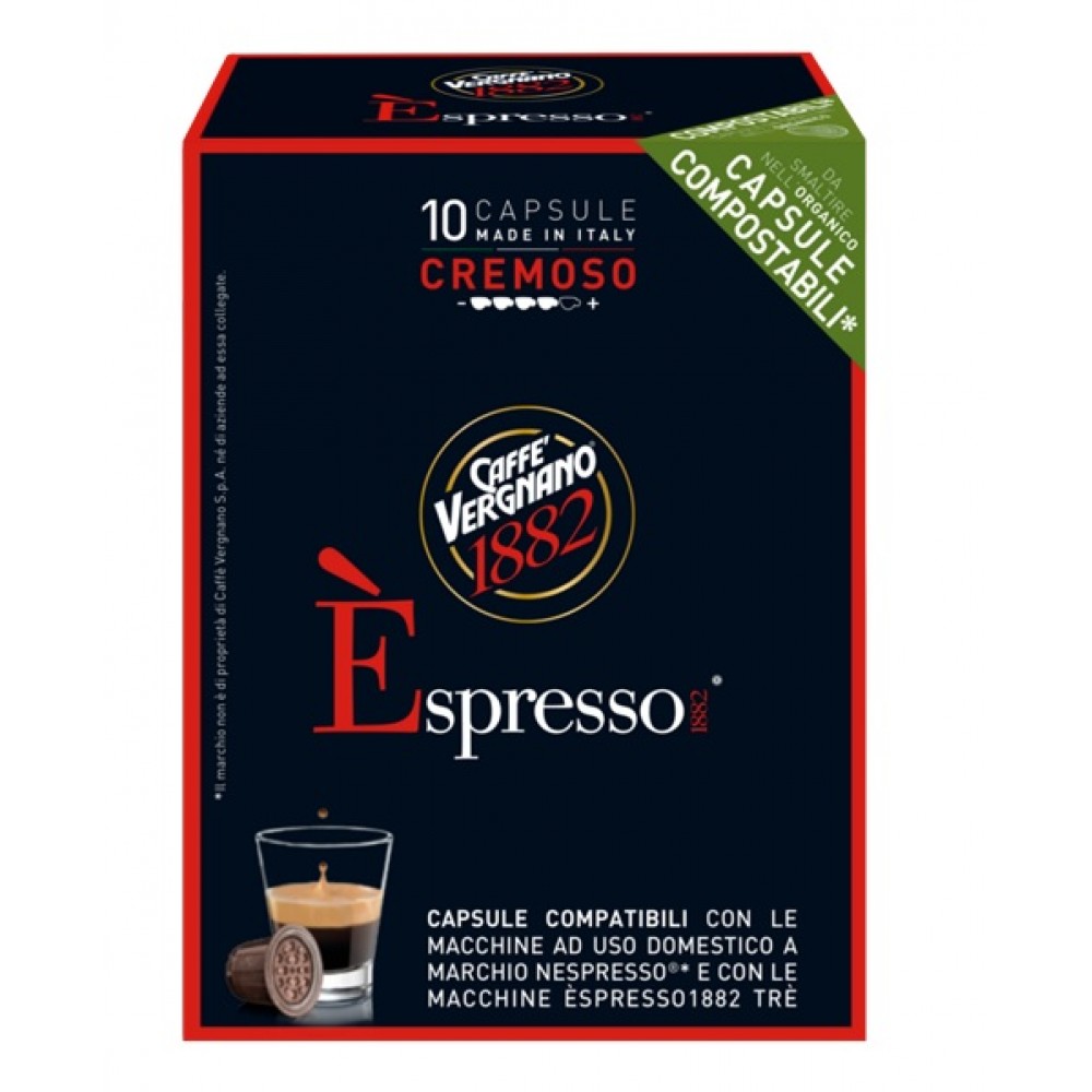Caffe Vergnano Cremoso Nespresso Uyumlu Kapsül Kahve 10 adet