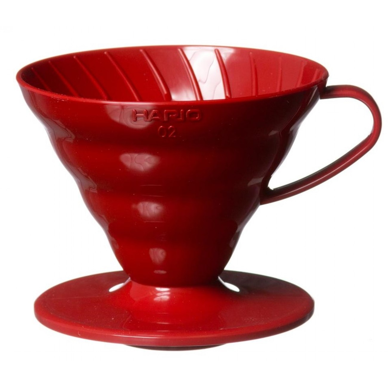 Hario V60 02 Dripper Kahve Demleyici - Kırmızı Plastik